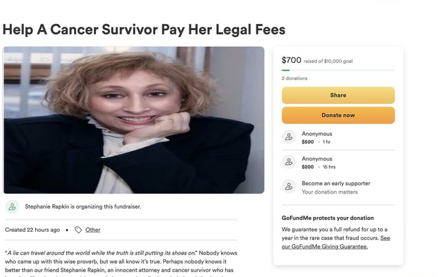 Justice for Cancel Culture Victim Stephanie Rapkin - Help A Cancer ...