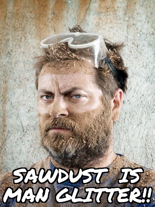 SAWDUST IS MAN GLITTER! - America’s best pics and videos