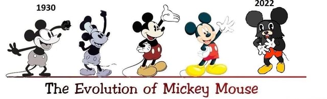 The Evolution of Mickey Mouse - iFunny