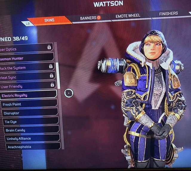 WATTSON BANNERS EMOTE WHEEL FINISHERS NED per Optics aemon Hunter I ...