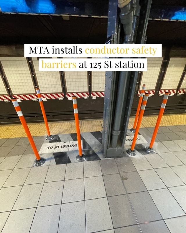 LINK IN BIO Portable safety stanchions have been installed at St subway ...