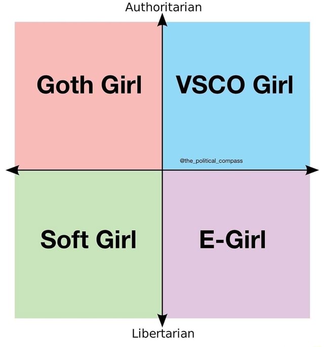 Authoritarian Goth Girl VSCO Girl Libertarian - iFunny
