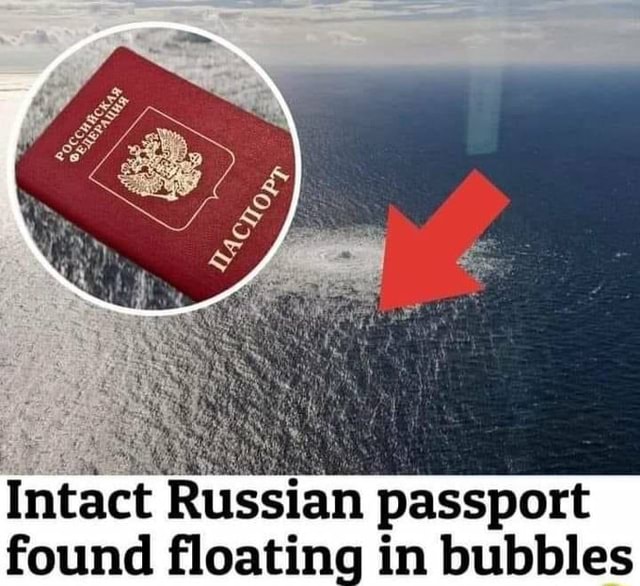 Russia Meme - Intact Russian passport found floating in bubbles - iFunny