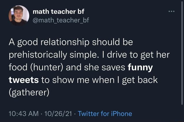 Math teacher bf @math_ _teacher __bf A good relationship should be ...