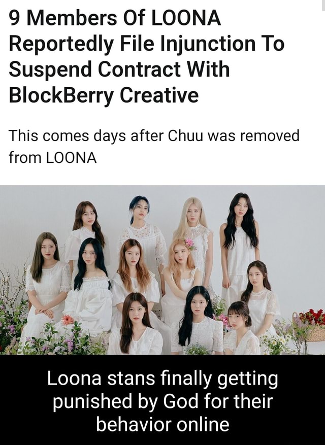 9 Members Of LOONA Reportedly File Injunction To Suspend Contract With ...