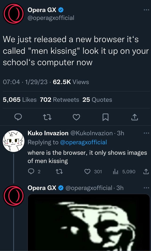 Opera GX @ @operagxofficial We just released a new browser it's called ...