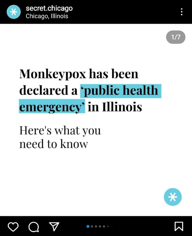Secret.chicago Chicago, Illinois Monkeypox has been declared a 'public ...