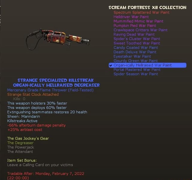 SCREAM FORTRESS COLLECTION Spectrum Splattered War Paint Helldriver War ...