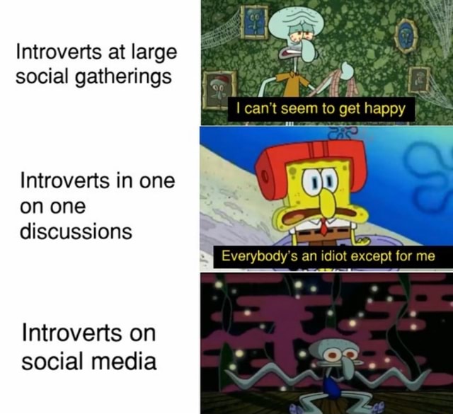 Introverts at large =). E social gatherings [pm F Le Vi E Lo Introverts ...