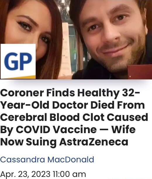 Coroner Finds Healthy 32- Year-Old Doctor Died From Cerebral Blood Clot ...