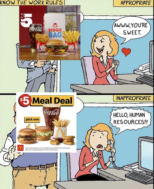 KNOW THE WORK RULES I ta ie meal YOU HELLO, HUMAN - iFunny