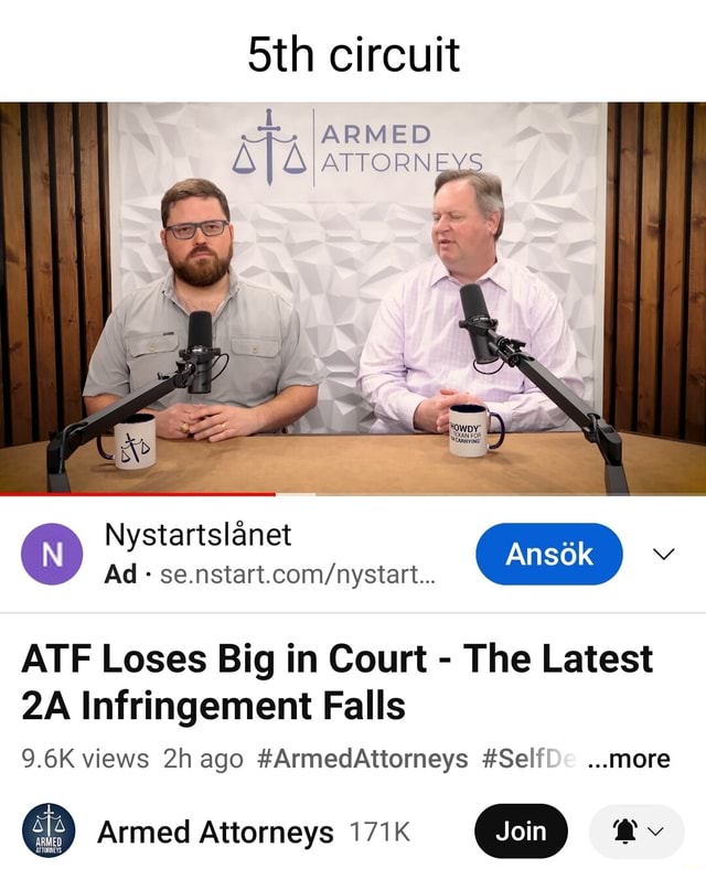 Circuit ARMED BIO AllOPNEYS Nystartslanet Ad Ansok ATF Loses Big in ...