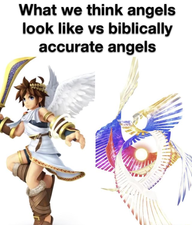 What we think angels look like vs biblically accurate angels - )
