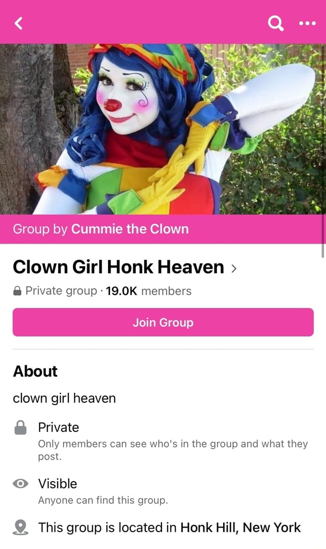 Group By Cummie The Clown Clown Girl Honk Heaven Private Group 190k Members I Join Group I