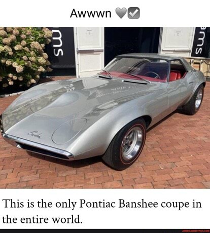 This is the only Pontiac Banshee coupe in the entire world. - iFunny