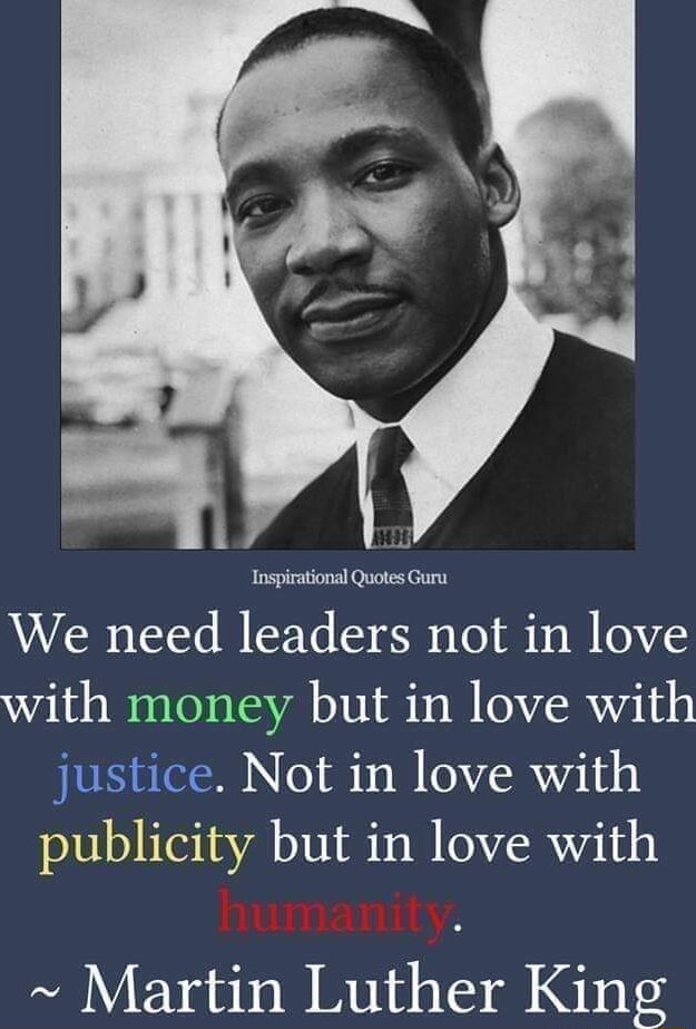 I zu Inspirational Quotes Guru We need leaders not in love with money ...