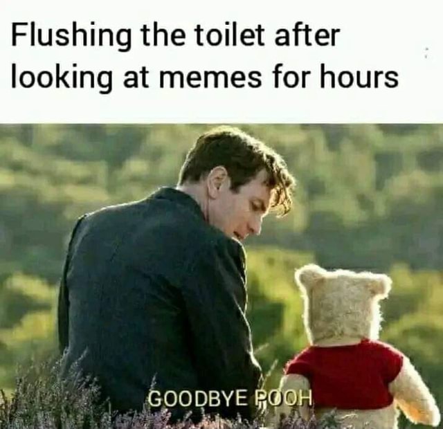 Flushing the toilet after looking at memes for hours GOODBYE - Keke
