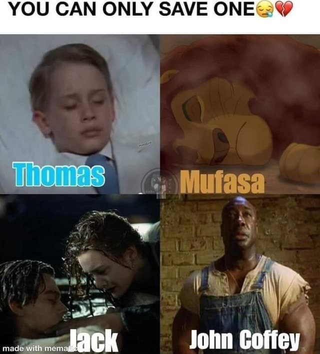 YOU GAN ONLY I ally I John Coffey - iFunny
