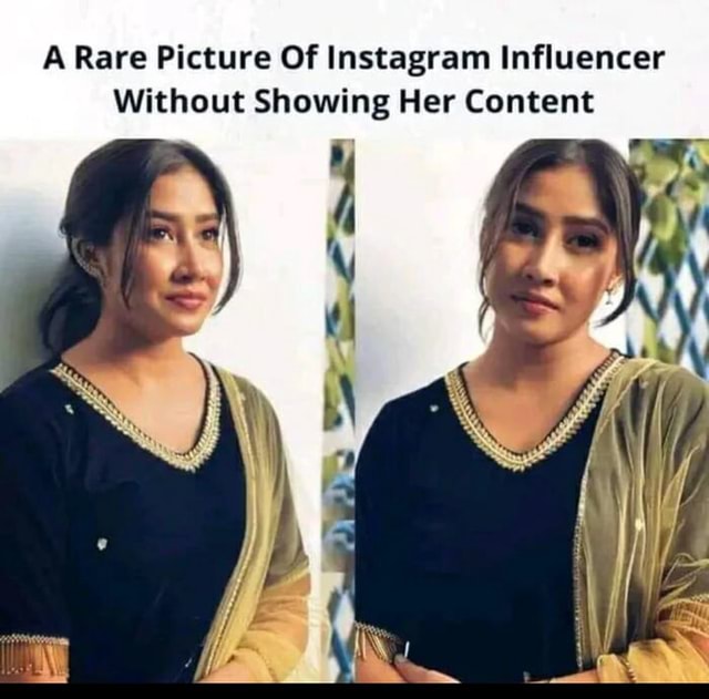 A Rare Picture Of Instagram Influencer Without Showing Her Content ...