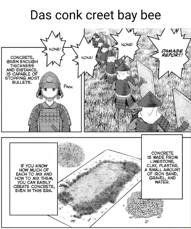 Das conk creet bay bee NONE CONCRETE, GIVEN ENOUGH THICKNESS AND ...