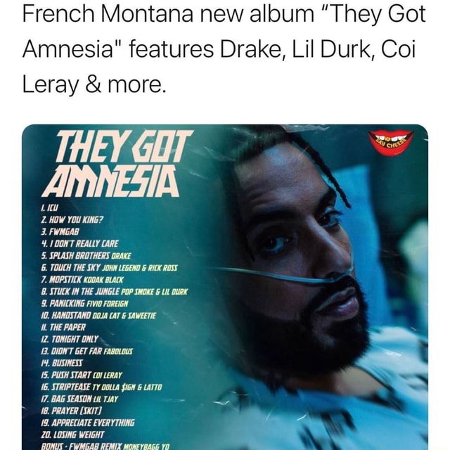 French Montana new album "They Got Amnesia" features Drake, Lil Durk ...