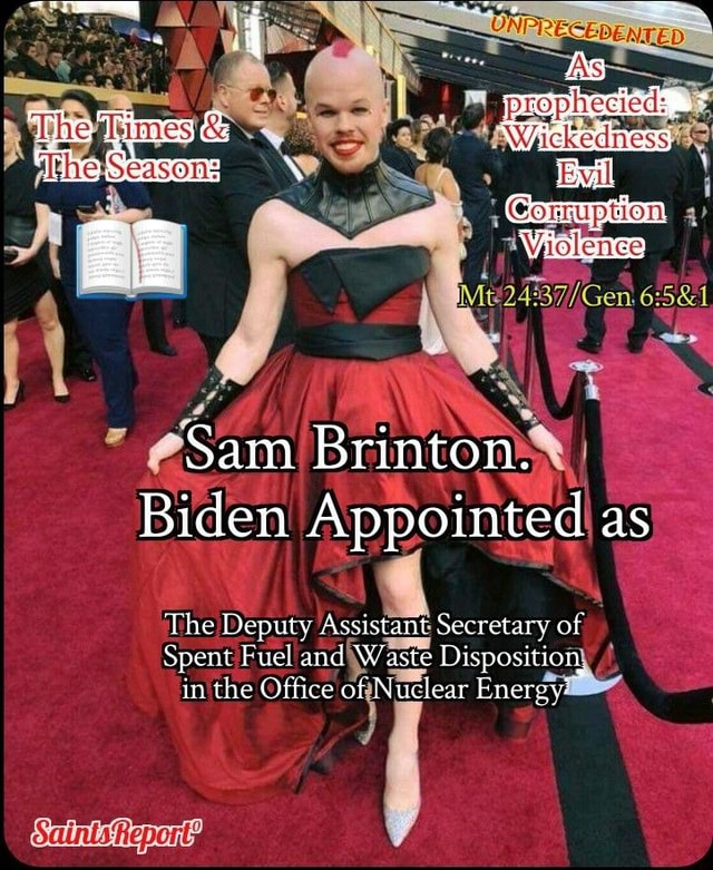 Sam Brinton. Biden Appointed as The Deputy Assistant Secretary of Spent ...