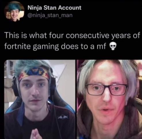 Fortnite Ruined Ninja 💀 - Ninja Stan Account man This is what four ...