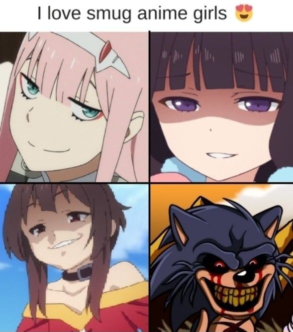 I love smug anime girls - iFunny