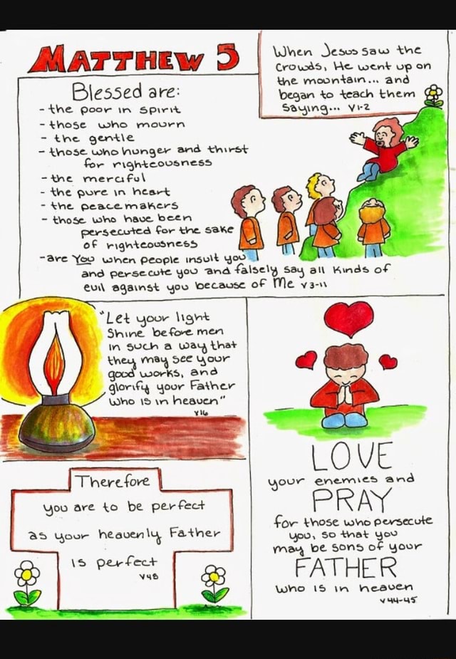 Blessed are: -the @ear in Spirit -these who mourn the gentie for ...