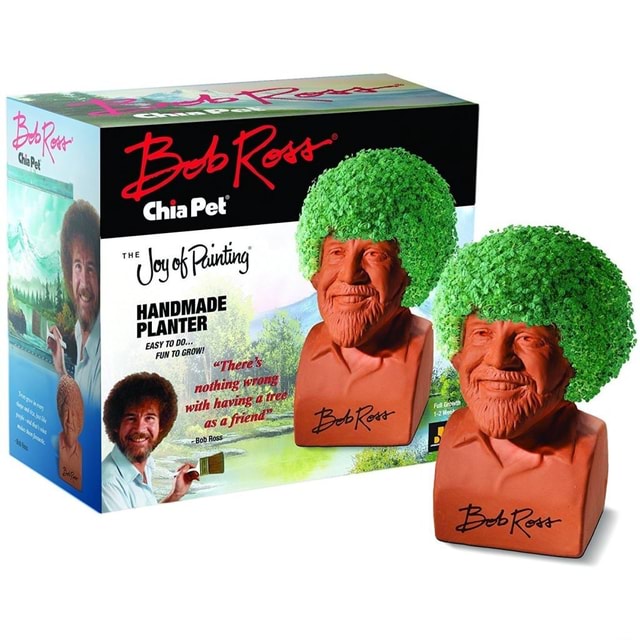 Bob Ross Chia Pet - HANDMADE PLANT asy 10 un TO GROW! "Th - iFunny