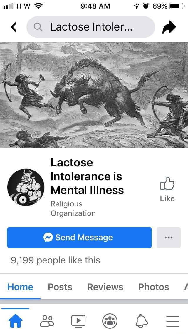 Lactose Intolerance is é Mental Illness Like Religious Organization ...