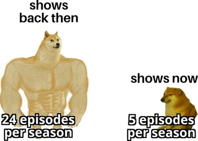 Snows back then 24 shows now - iFunny