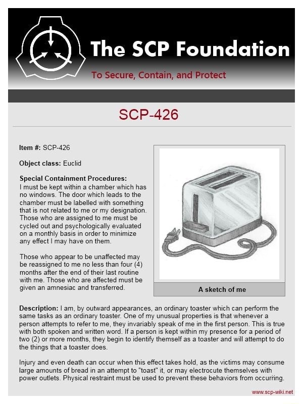 The SCP Foundation Object class: Euclid Special Containment Procedures ...