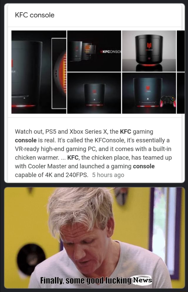 KFC console Watch out, PSS and Xbox Series X, the KFC gaming console is ...