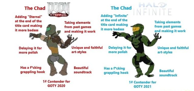 The Chad The Chad Adding "Eternal" Adding "Infinite" at the end of the ...