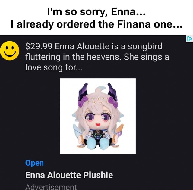 I'm so sorry, Enna... I already ordered the Finana one... $29.99 Enna ...