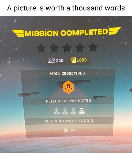 A picture is worth a thousand words =Mission COMPLETED 1050 MAIN ...