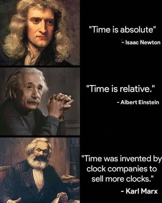 "Time is absolute" Isaac Newton "Time is relative." - Albert Einstein ...