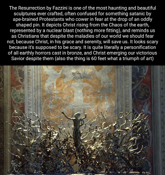 The Resurrection by Fazzini is one of the most haunting and beautiful ...