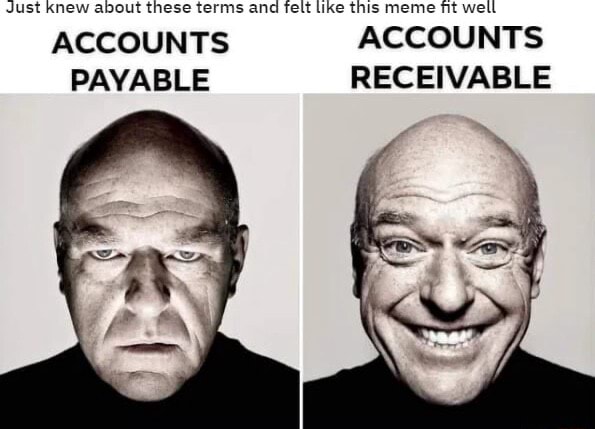 Just knew about these terms and felt like this meme nt well ACCOUNTS ...