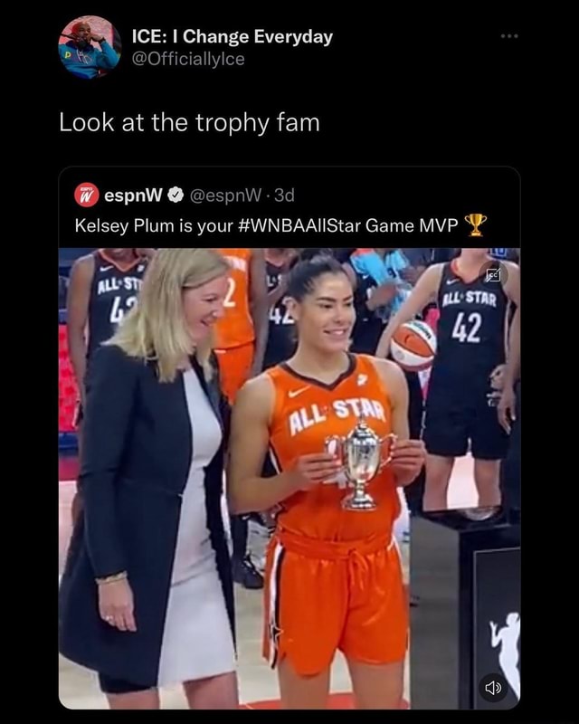 ICE: I Change Everyday @Officiallylce Look at the trophy fam @ espnW ...