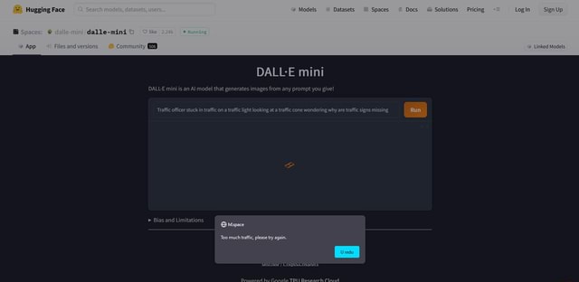 Hugging Face Datasets Spaces Solutions Pricing Login Sign Up Dalle Mini Files And Versions