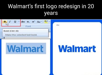 Walmart's first logo redesign in 20 years Walmart Walmart - iFunny