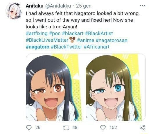 Anitaku @Anidakku 25 gen had always felt that Nagatoro looked a bit ...