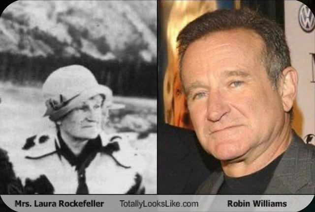 Mrs. Laura Rockefeller com Robin Williams - iFunny
