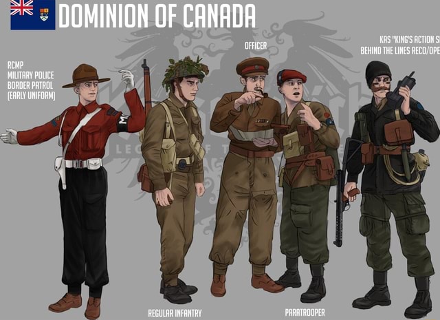 ~ DOMINION OF CANADA OFFICER KAS "KING'S ACTION BEHINO THE LINES RECO ...