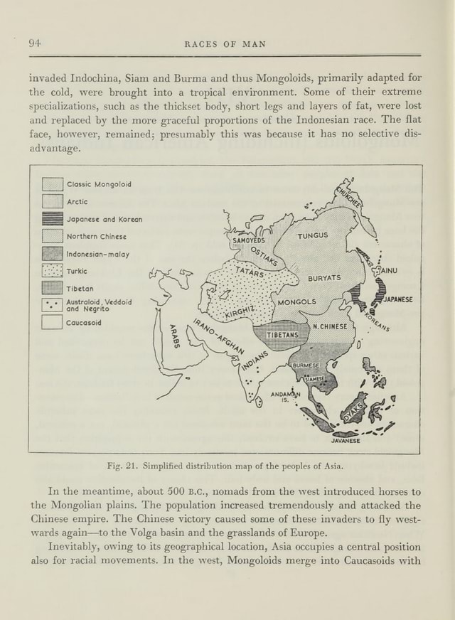 94. RACES OF MAN invaded Indochina, Siam and Burma and thus Mongoloids ...