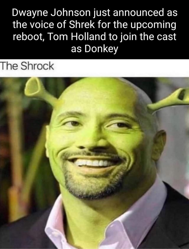 Dwayne Johnson just announced as the voice of Shrek for the upcoming ...