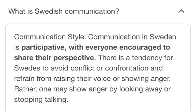 What is Swedish communication? Communication Style: Communication in ...