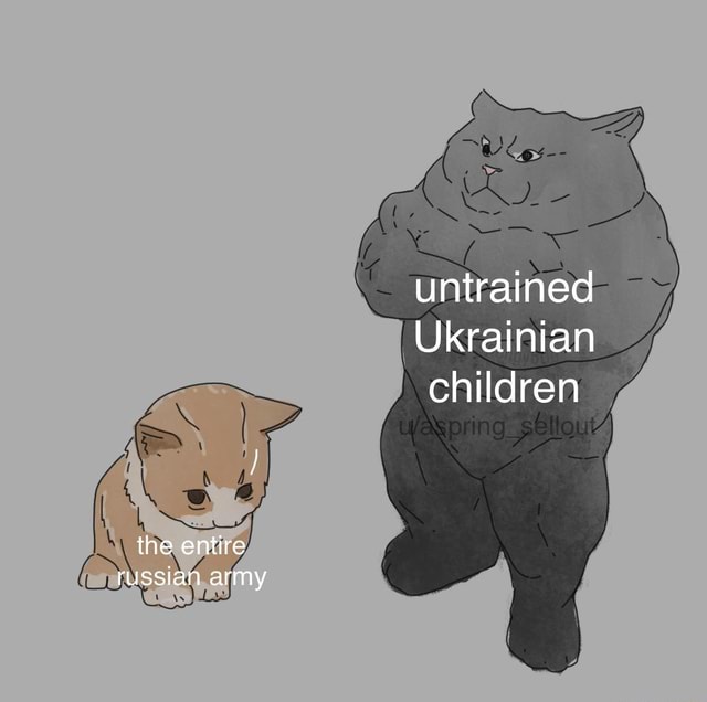 Untrained Ukrainian children the entire russian army - iFunny